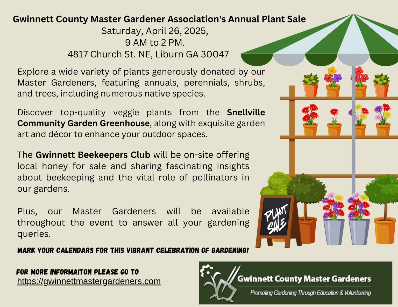 Gwinnett County Master Gardeners Association – Growing a Greener Gwinnett Gwinnett County Master Gardeners Association – Growing a Greener Gwinnett